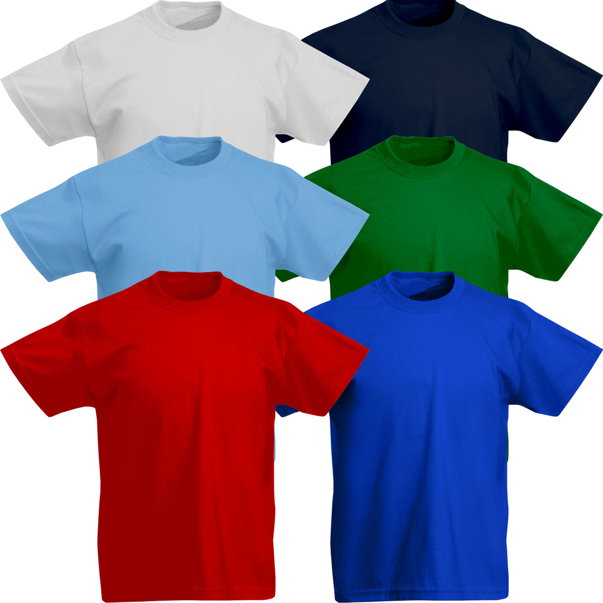 Plain Colour School T-Shirts are supplied by ourschoolwear of Wrexham ...